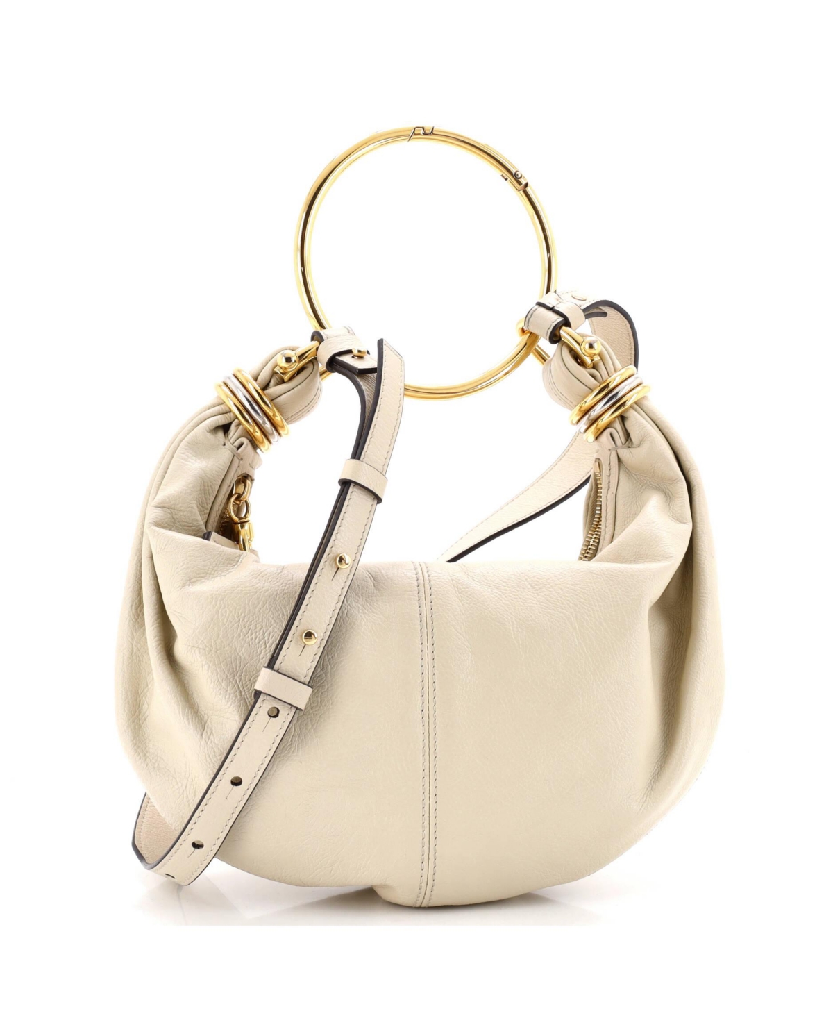 Click here for Pre-Owned Chloe Small Bracelet Hobo Bag Leather -... prices