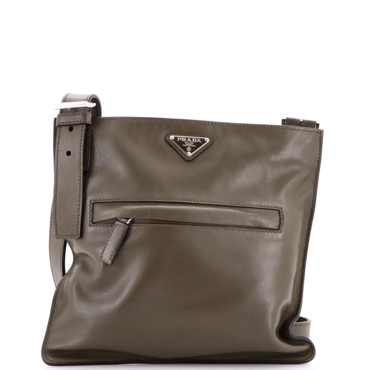 Click here for Pre-Owned Prada Medium Front Pocket Messenger Bag... prices