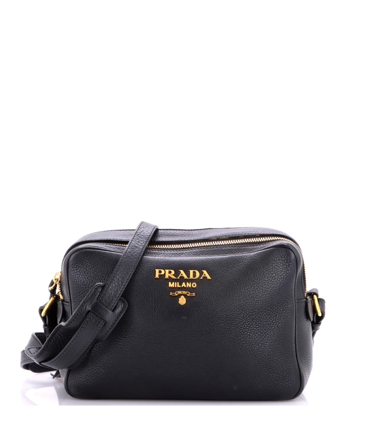 Click here for Pre-Owned Prada Double Zip Camera Bag Vitello Dain... prices