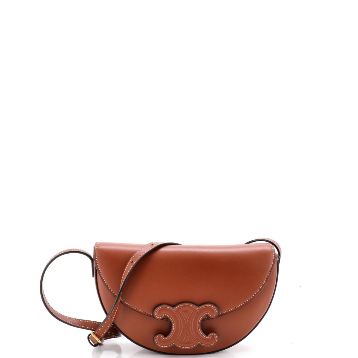 Click here for Pre-Owned Celine Cuir Triomphe Besace Flap Bag Lea... prices