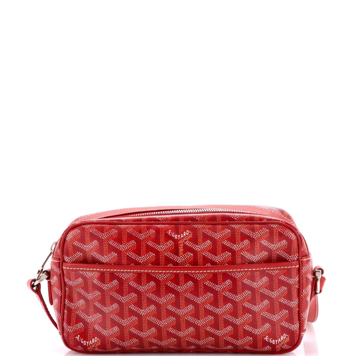 Click here for Pre-Owned Goyard Cap Vert Bag Coated Canvas - Red prices