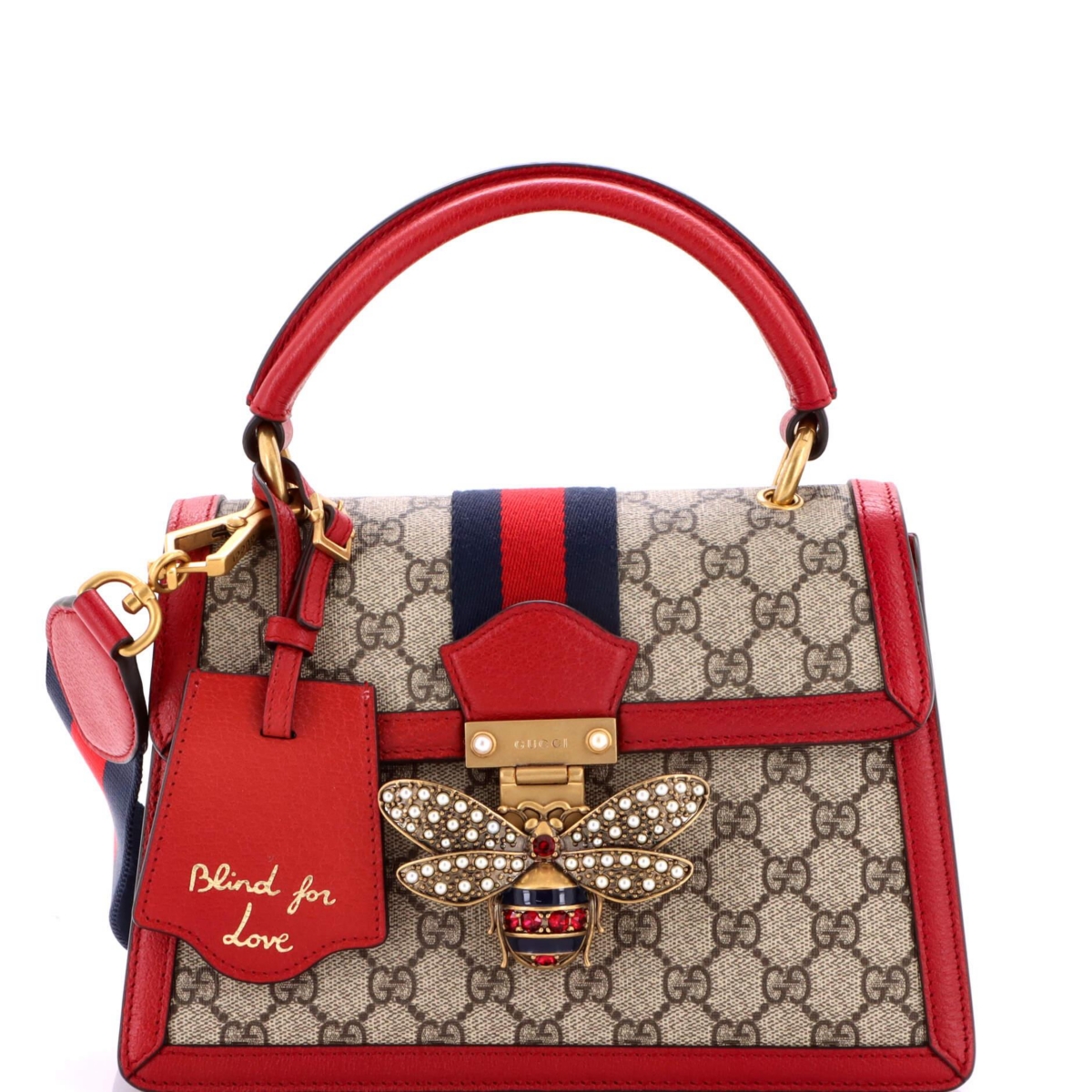 Click here for Pre-Owned Gucci Small Queen Margaret Top Handle Ba... prices