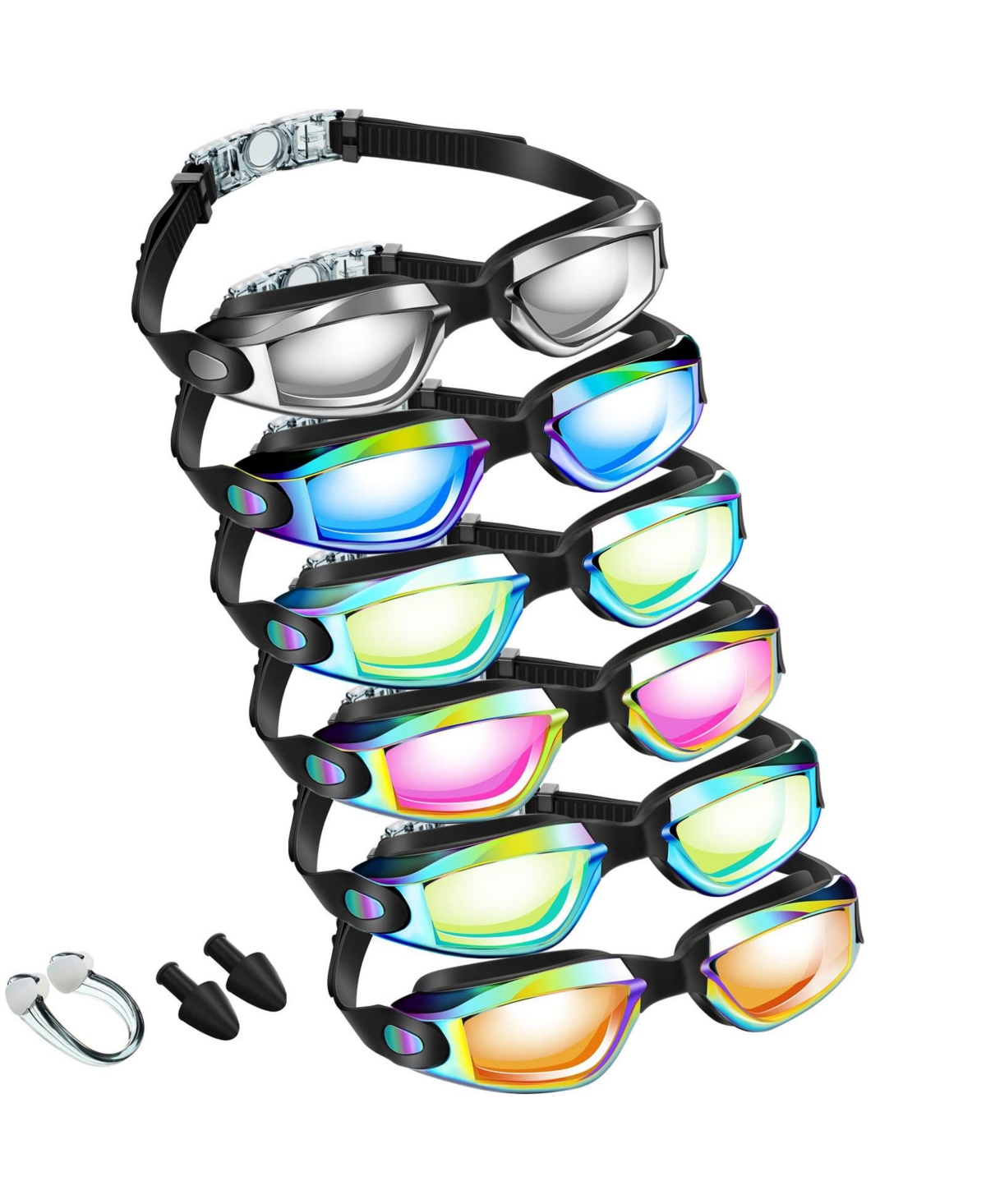 Click here for Gnuadz Swimming Goggles Anti Fog Ear Plugs Nose Cl... prices