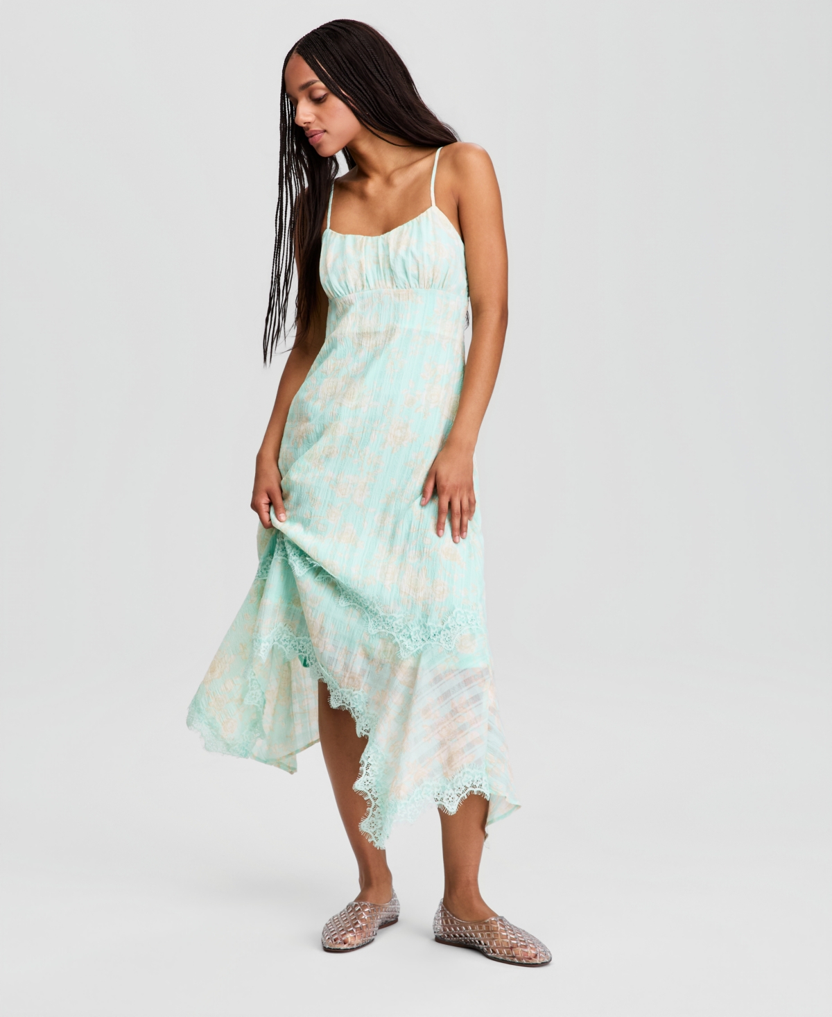 Click here for And Now This Womens Textured Scoop-Neck Slip Dress... prices