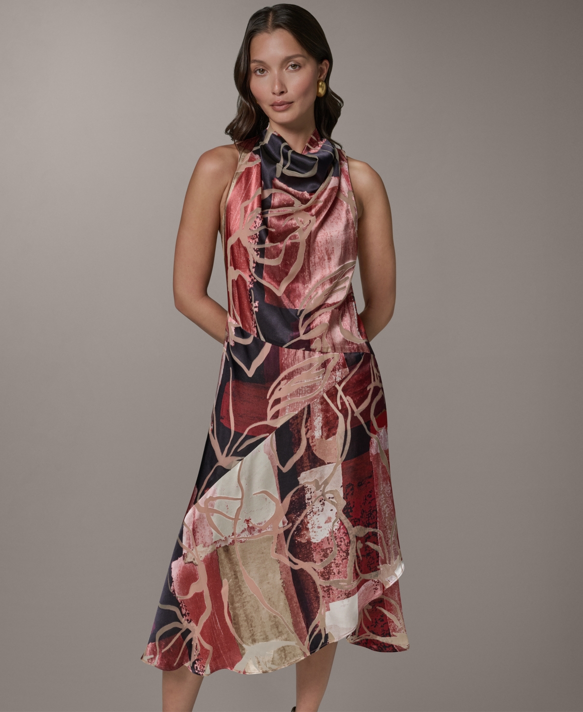 Click here for Donna Karan New York Womens Printed Burnout High C... prices