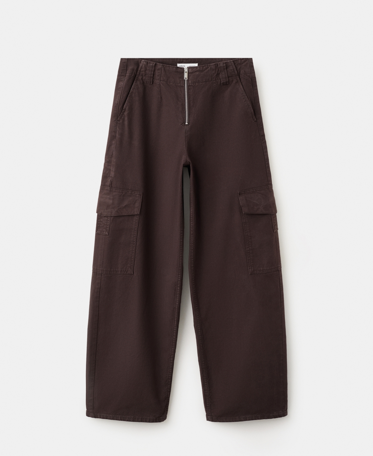 Click here for Mango Womens Pocket Cargo Jeans - Plum prices
