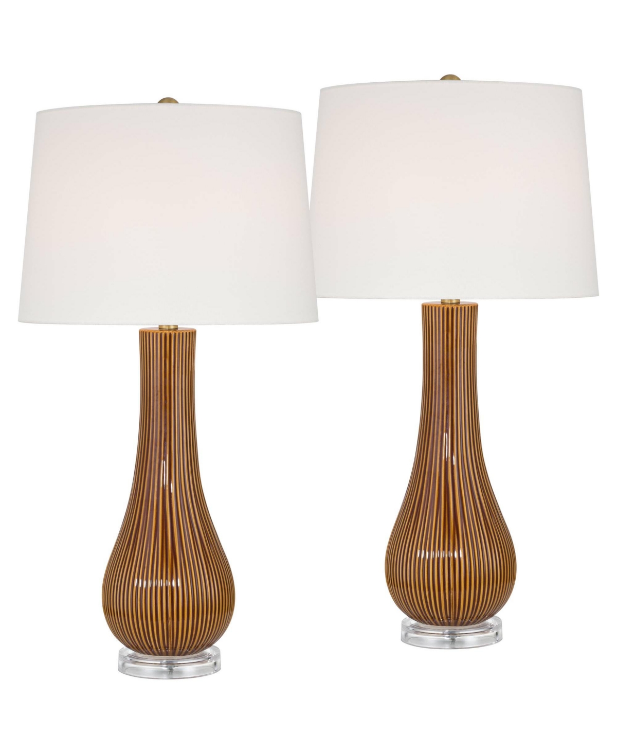 Click here for 360 Lighting Shannon High Stripe Ceramic Gourd Tab... prices