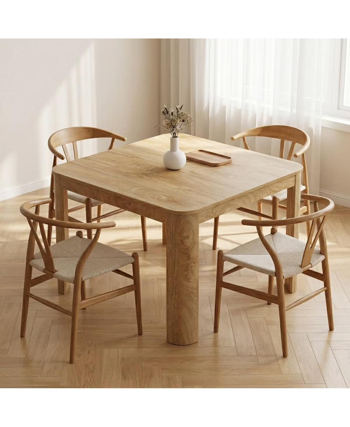 Click here for Tribesigns Square Dining Table with Rounded Corner... prices