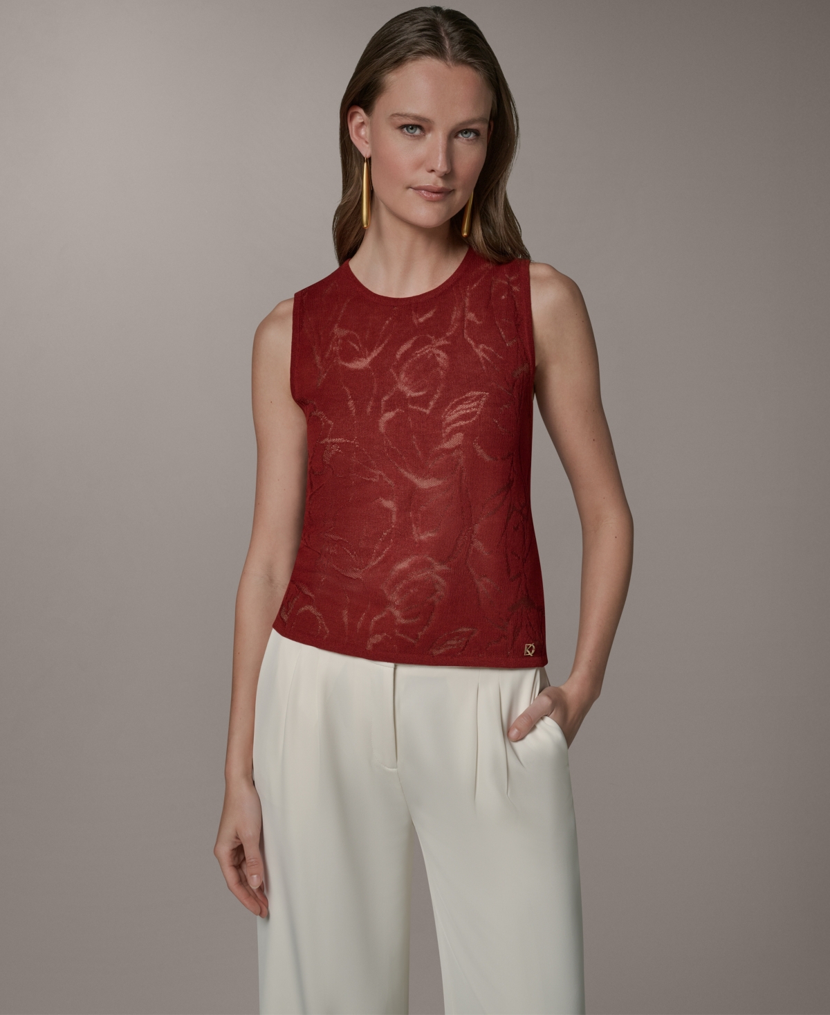 Click here for Donna Karan New York Womens Sleeveless Sheer Sweat... prices