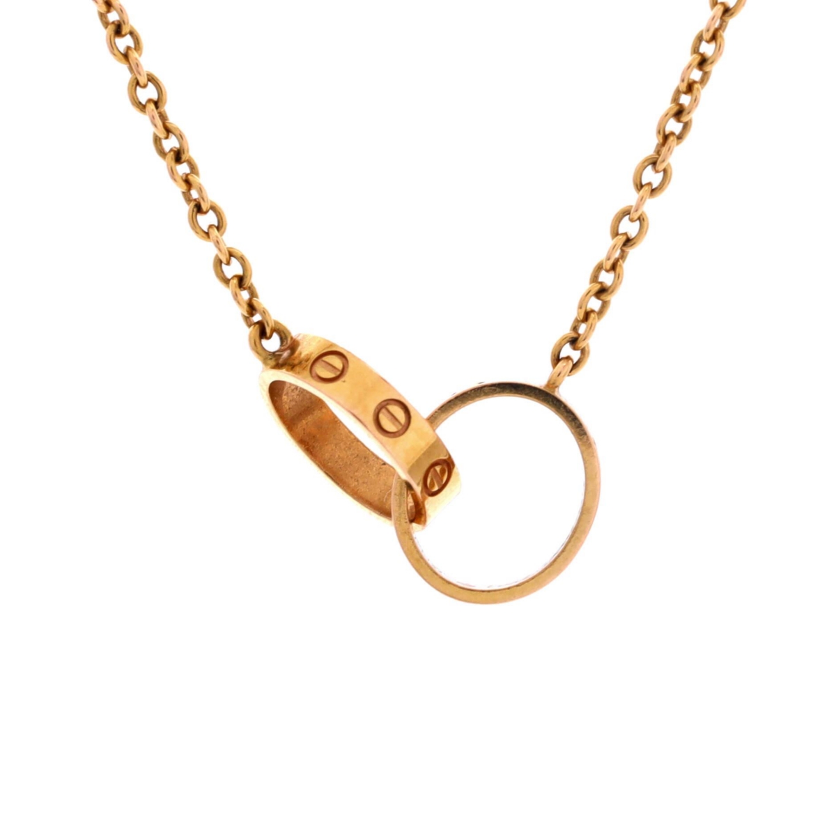 Click here for Pre-Owned Cartier Love Interlocking Necklace - 18k... prices