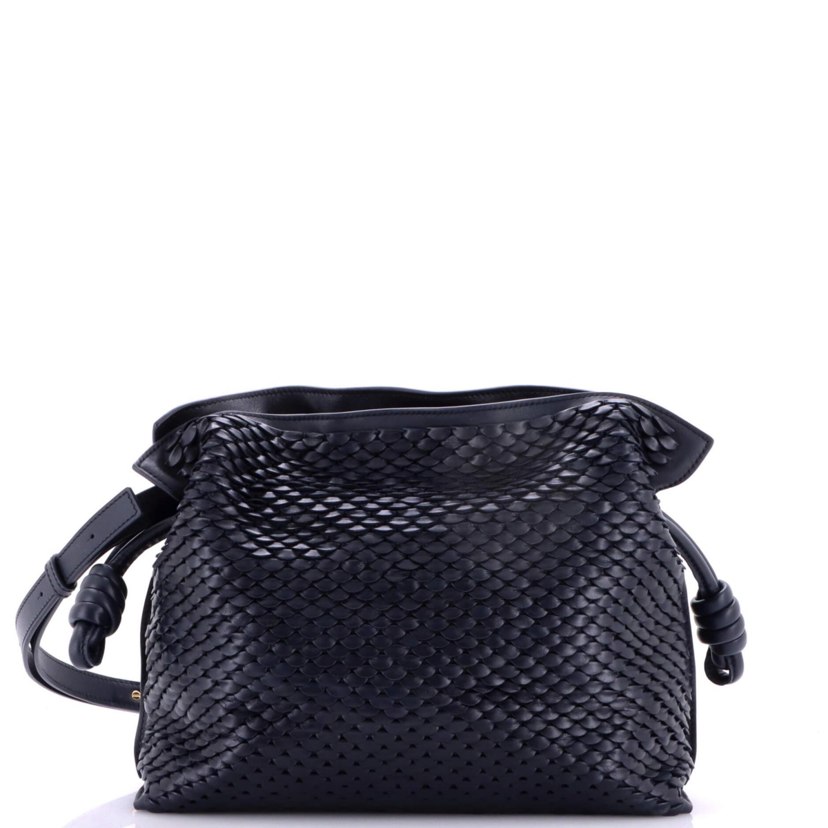 Click here for Pre-Owned Loewe Medium Flamenco Scales Knot Clutch... prices