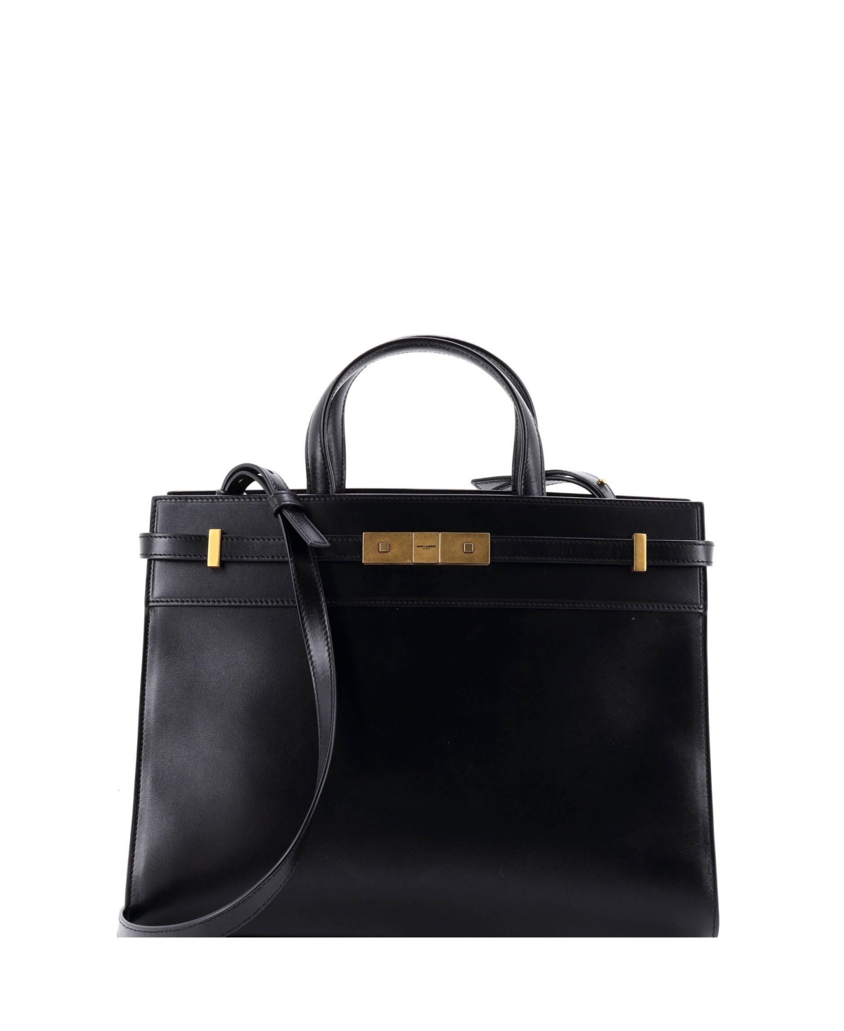 Click here for Pre-Owned Saint Laurent Small Manhattan Tote Leath... prices