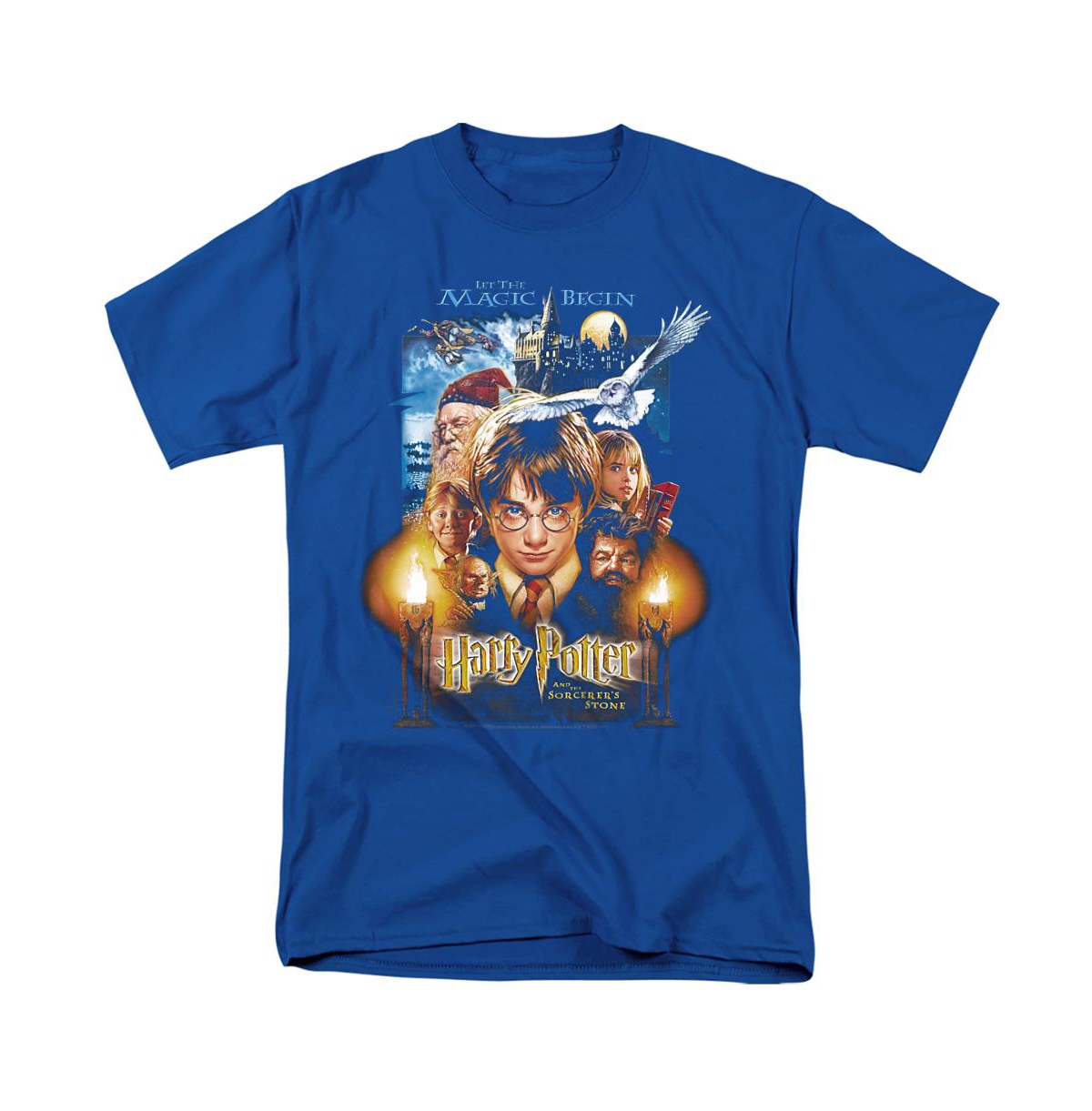 Click here for Harry Potter Mens Movie Poster T Shirt - Royal prices