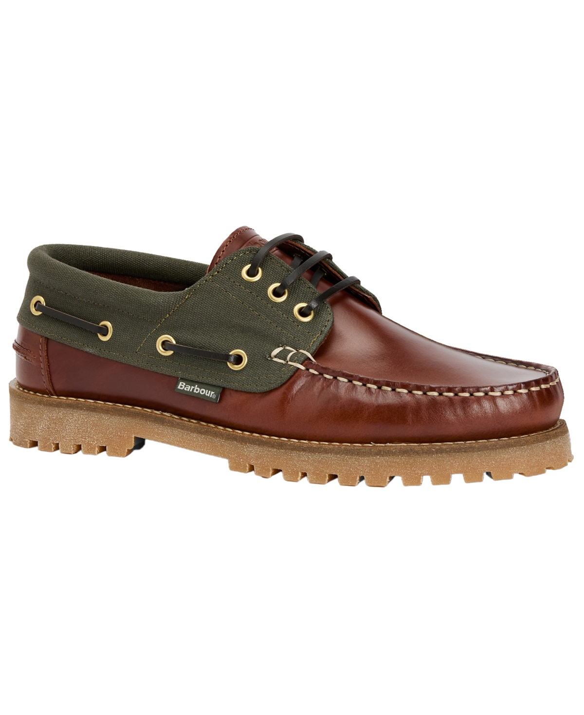 Click here for Barbour Mens Barbour Flag Boat Shoes - Brown prices