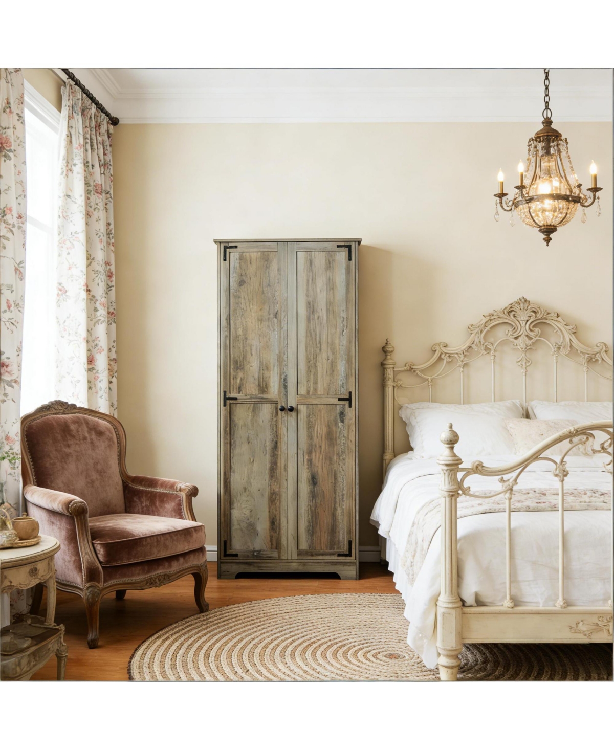 Click here for Clihome Freestanding Storage Cabinet Dark Gray Bar... prices