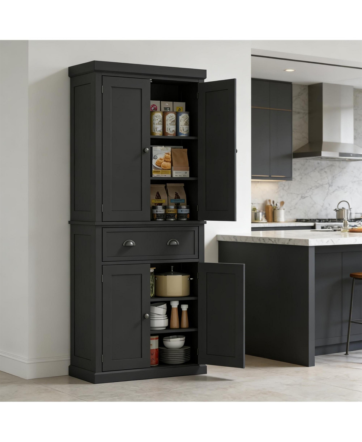 Click here for Clihome Freestanding Kitchen Pantry Storage Cabine... prices