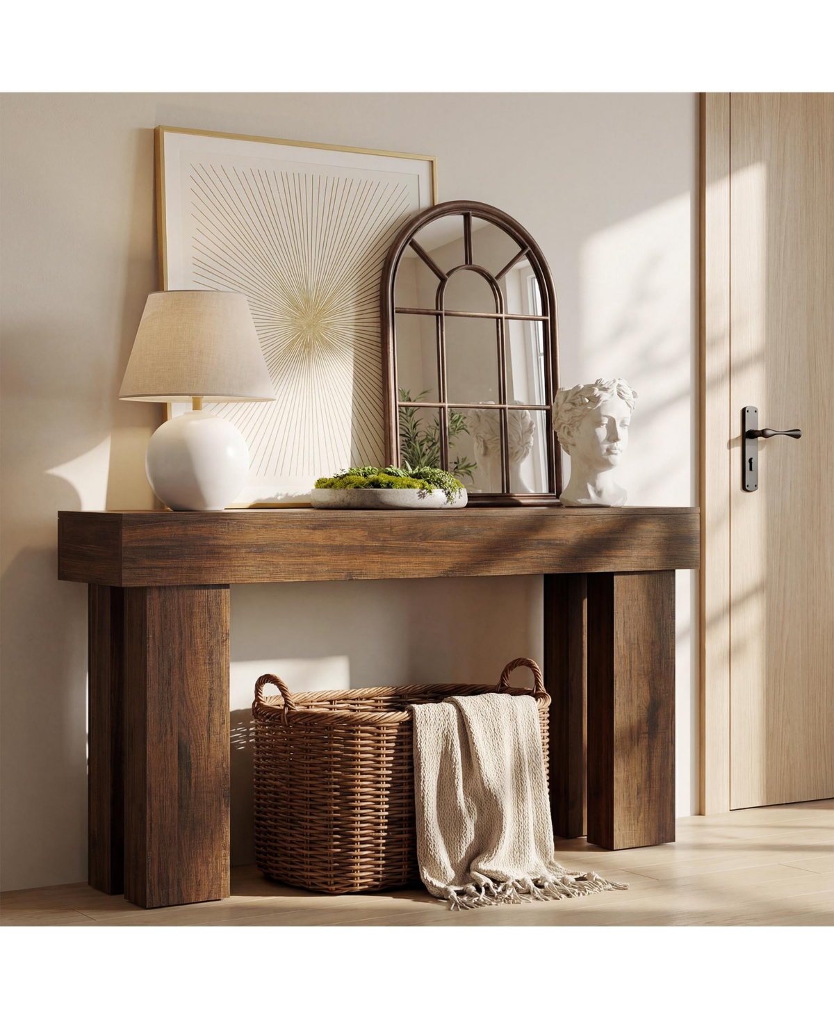 Click here for Tribesigns 2 Tier Console Table  63 Inches Sofa Ta... prices