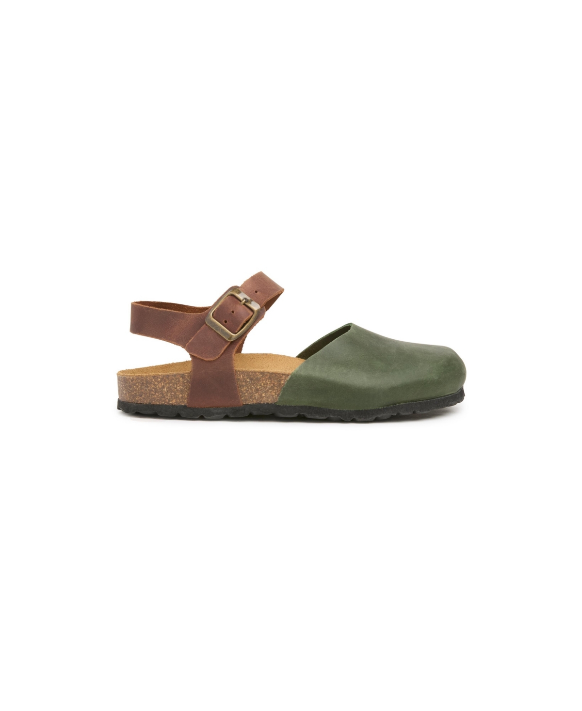 Click here for Celtic & Co. Womens Closed Toe Sandal - Olive / ta... prices