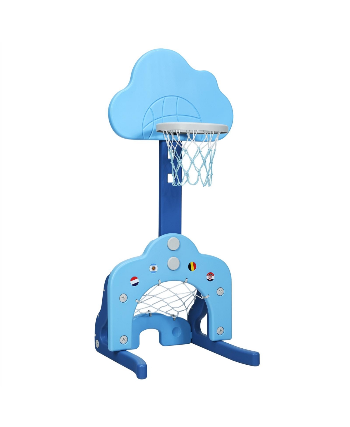 Click here for Slickblue Adjustable 3-in-1 Kids Basketball Hoop P... prices