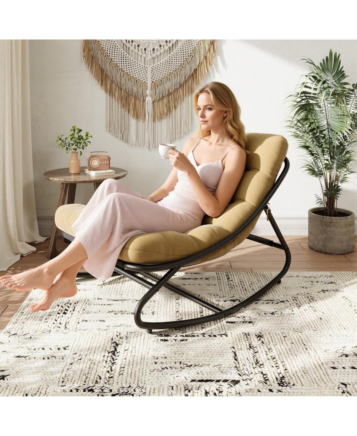 Click here for gaomon Outdoor Rocking Chair with Thick Waterproof... prices