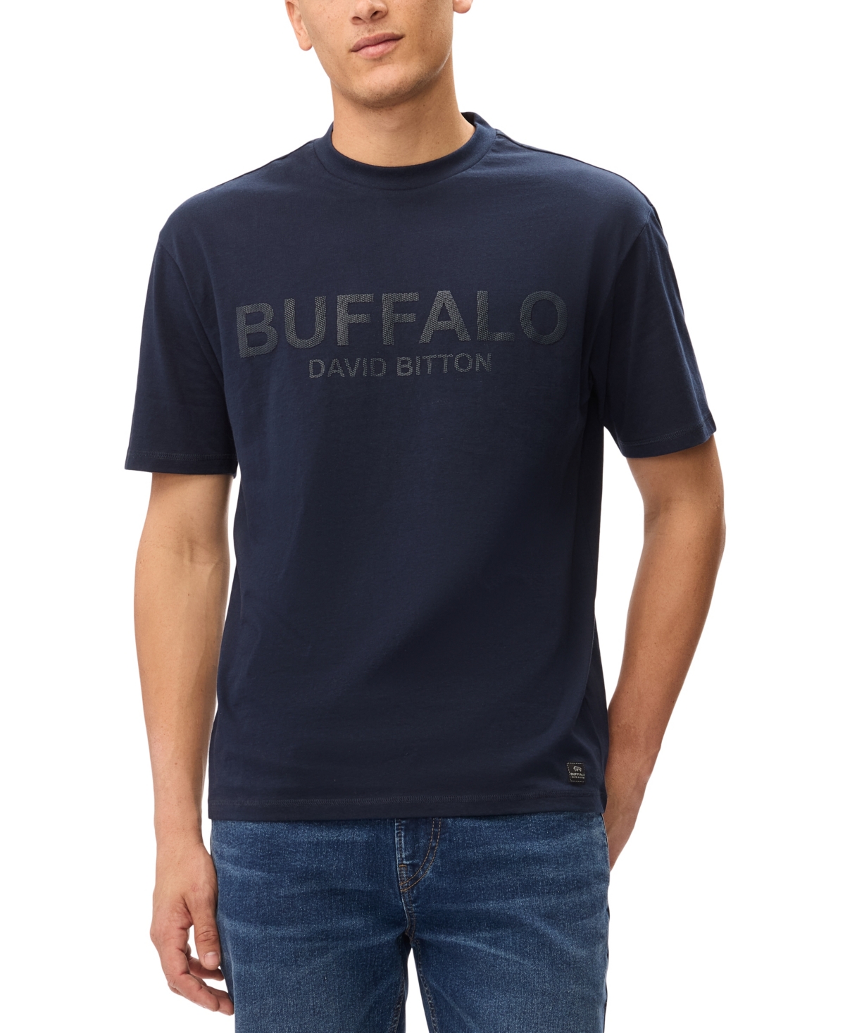 Click here for Buffalo David Bitton Mens Navi Graphic T-shirt - N... prices
