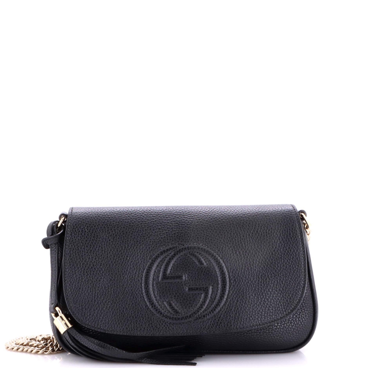 Click here for Pre-Owned Gucci Medium Soho Chain Crossbody Bag Le... prices