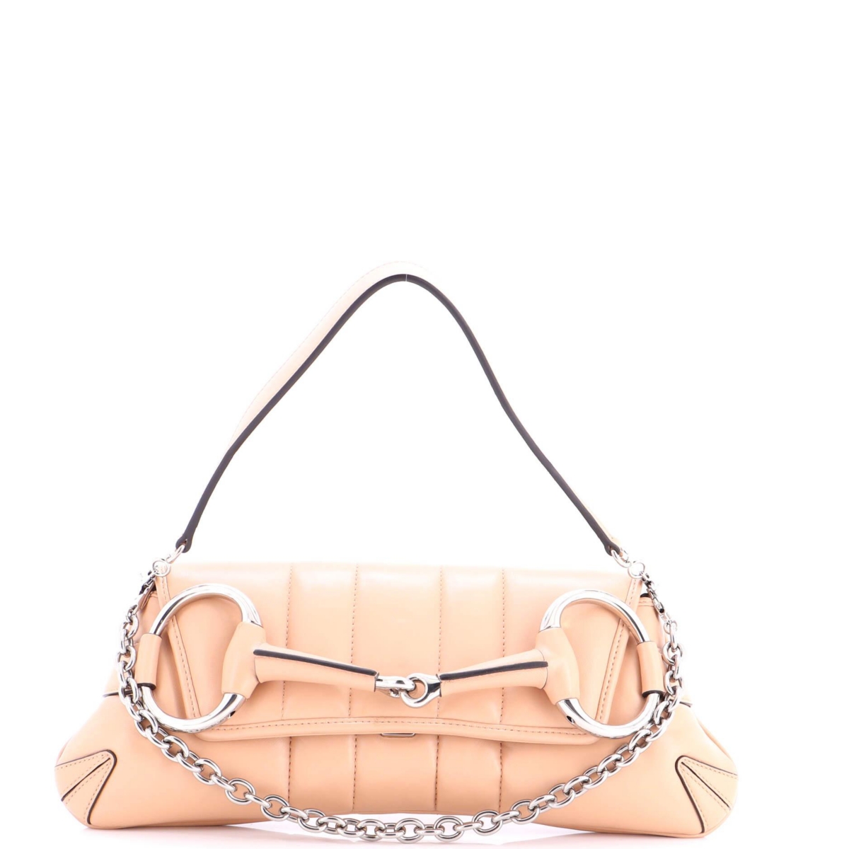 Click here for Pre-Owned Gucci Medium Horsebit Chain Shoulder Bag... prices