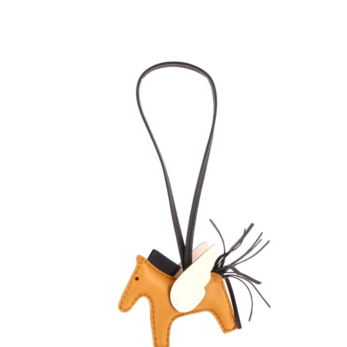 Click here for Pre-Owned HERMES Pm Pegase Rodeo Bag Charm Leather... prices