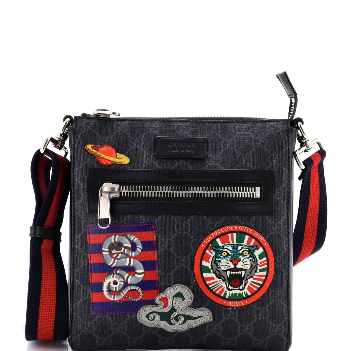 Click here for Pre-Owned Gucci Small Night Courrier Zip Messenger... prices