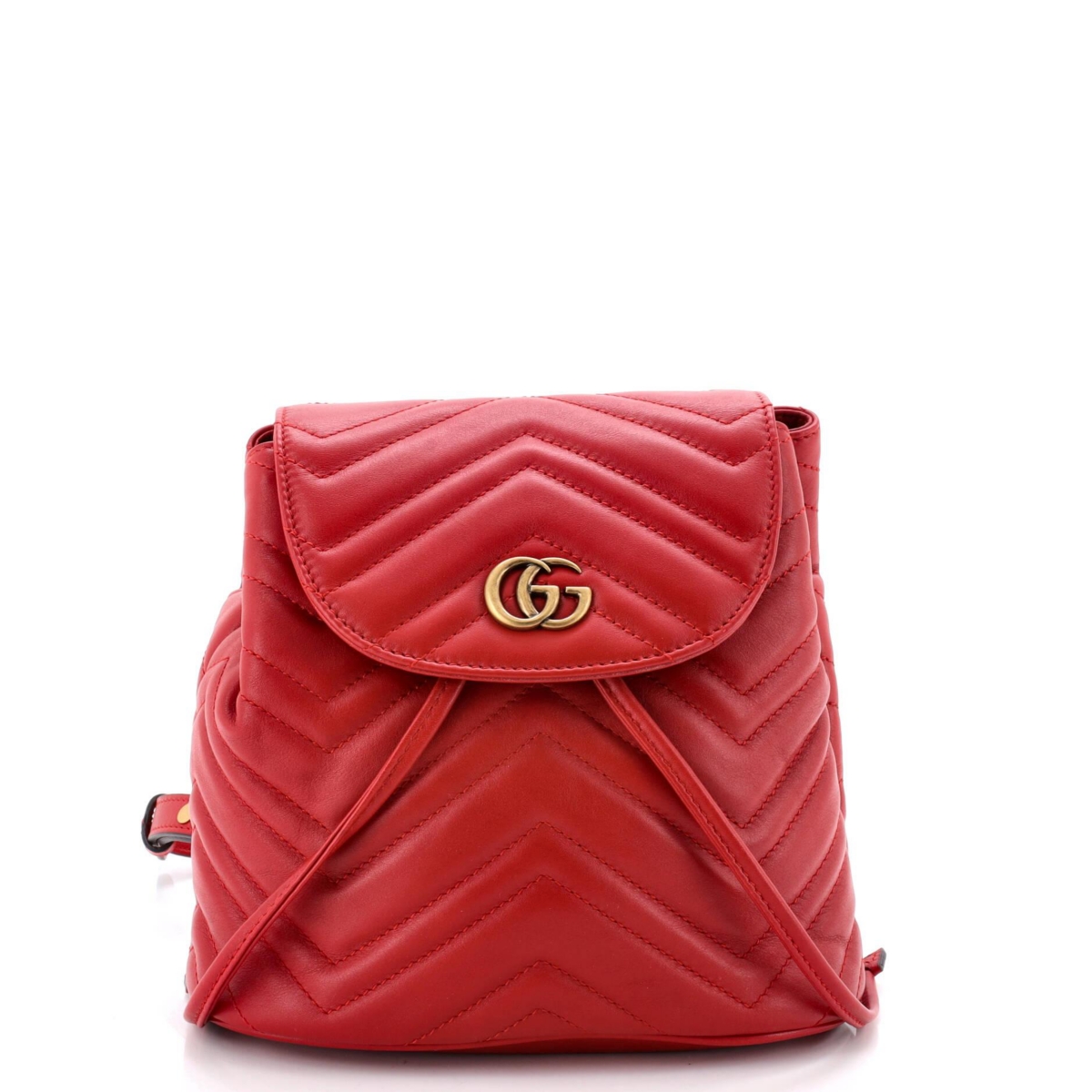 Click here for Pre-Owned Gucci Mini Gg Marmont Drawstring Backpac... prices