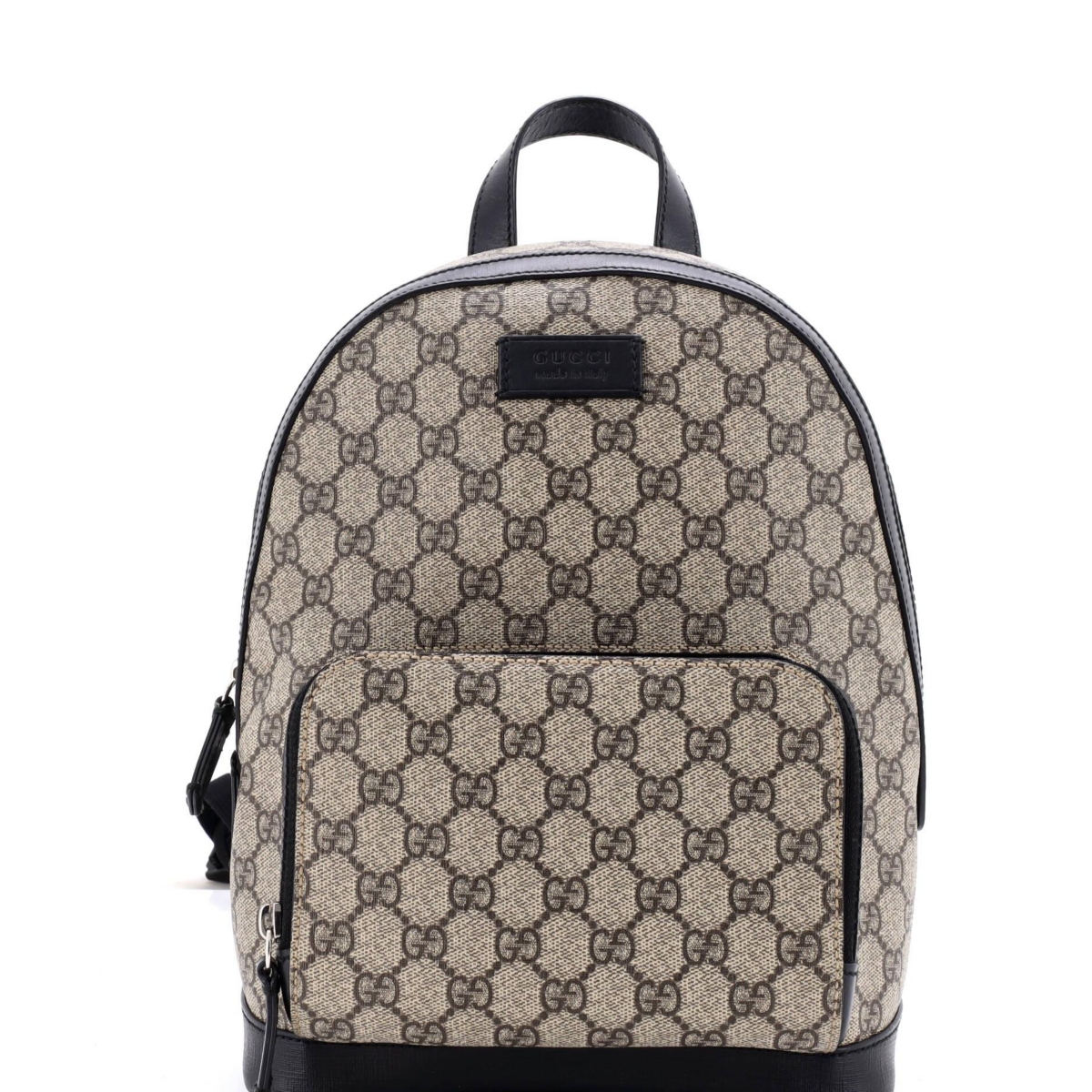 Click here for Pre-Owned Gucci Small Zip Pocket Backpack Gg Coate... prices