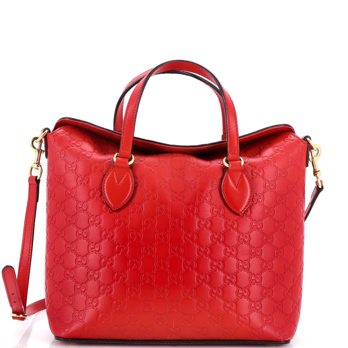 Click here for Pre-Owned Gucci Medium Signature Fold Over Tote Gu... prices