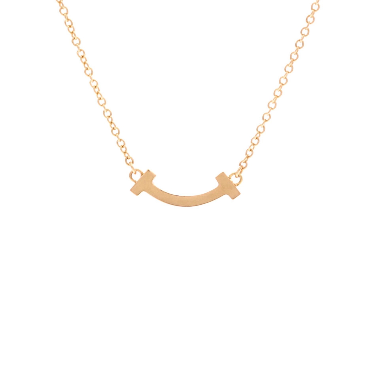 Click here for Pre-Owned Tiffany & Co T Smile Pendant Necklace -... prices