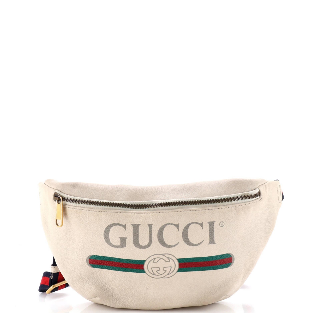 Click here for Pre-Owned Gucci Small Logo Belt Bag Printed Leathe... prices