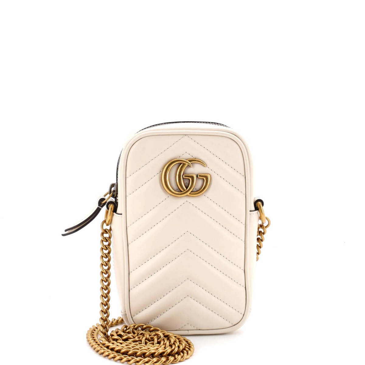 Click here for Pre-Owned Gucci Mini Gg Marmont Vertical Phone Cro... prices