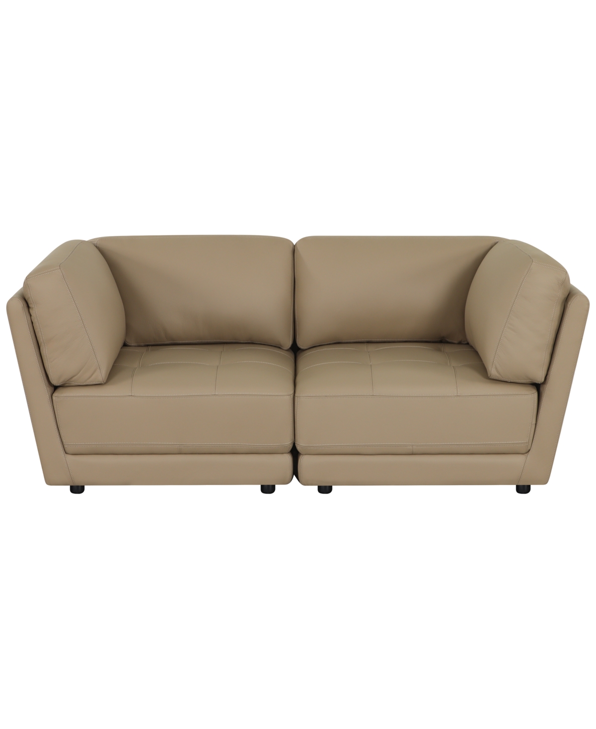 Click here for Versa 2-Pc. Leather Sofa - Cappuccino prices