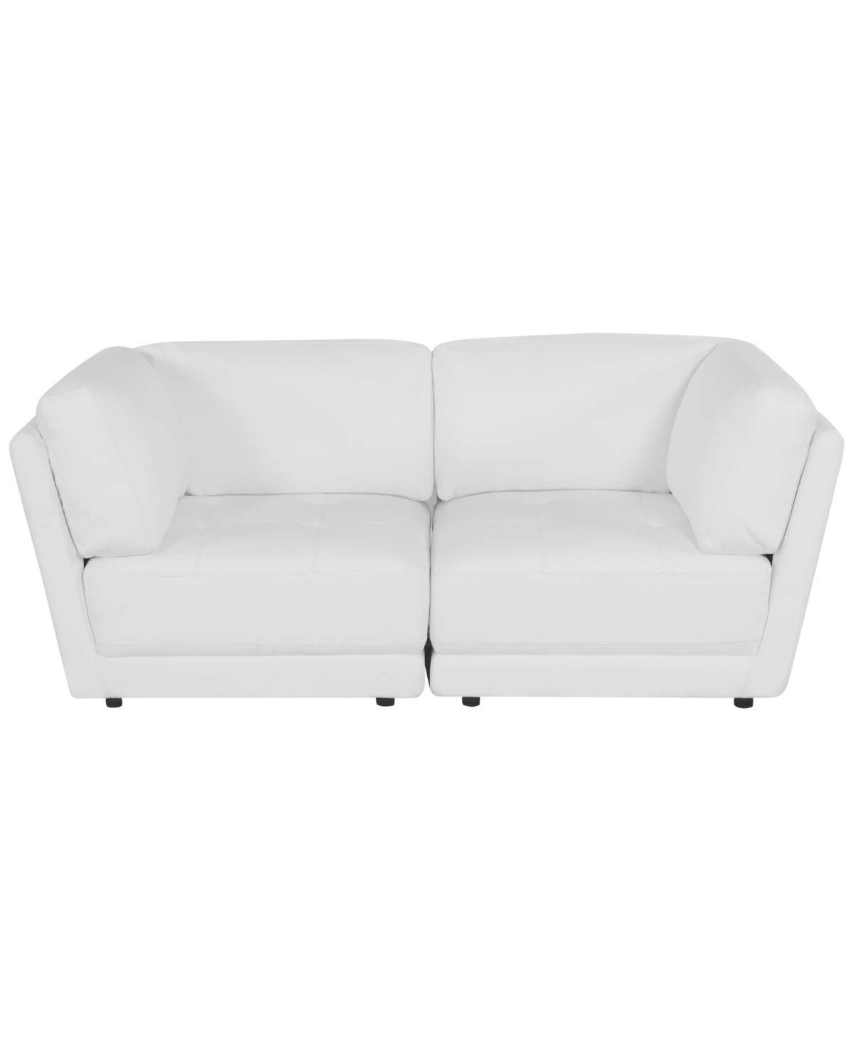 Click here for Versa 2-Pc. Leather Sofa - White prices