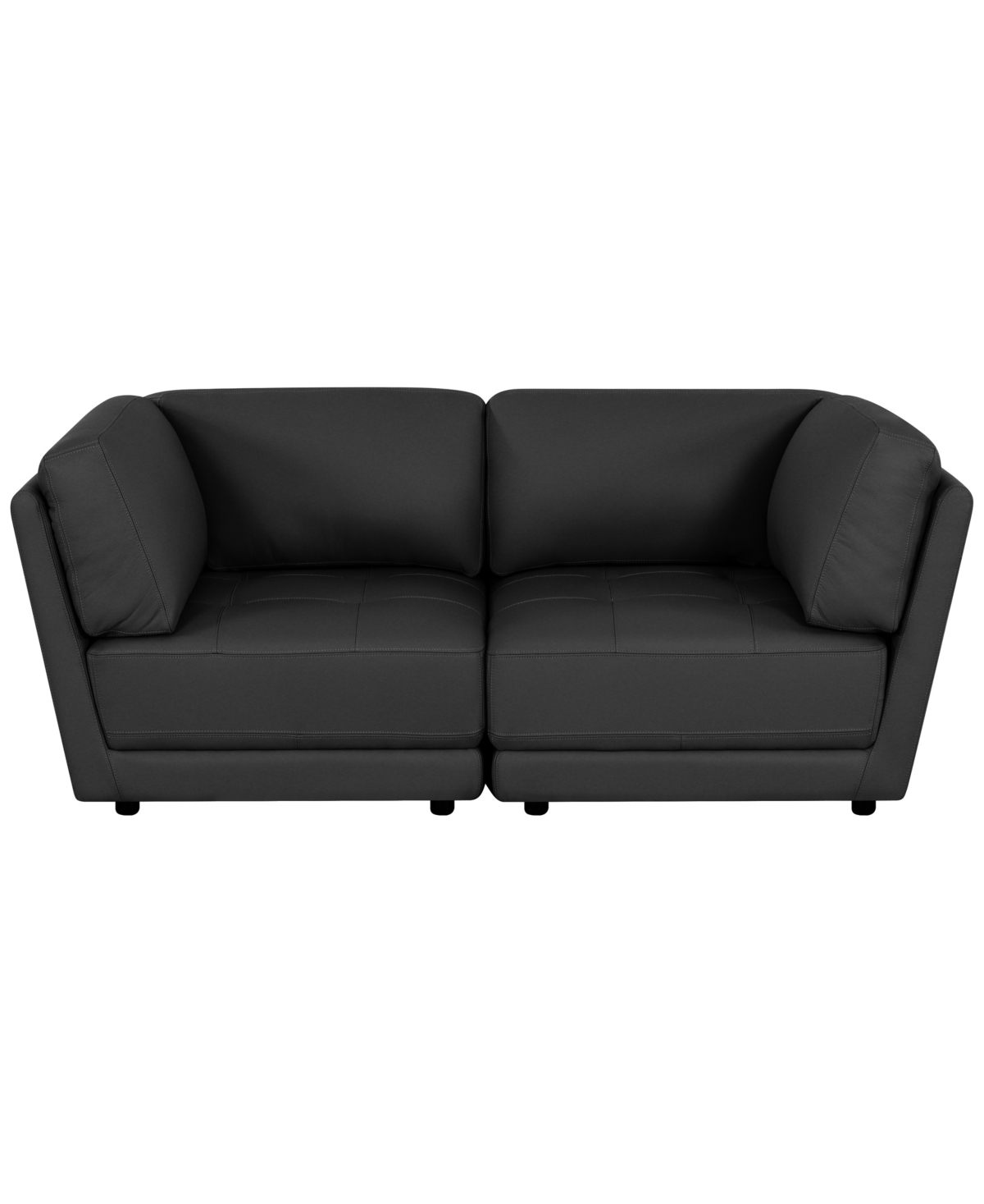 Click here for Versa 2-Pc. Leather Sofa - Matte Black prices