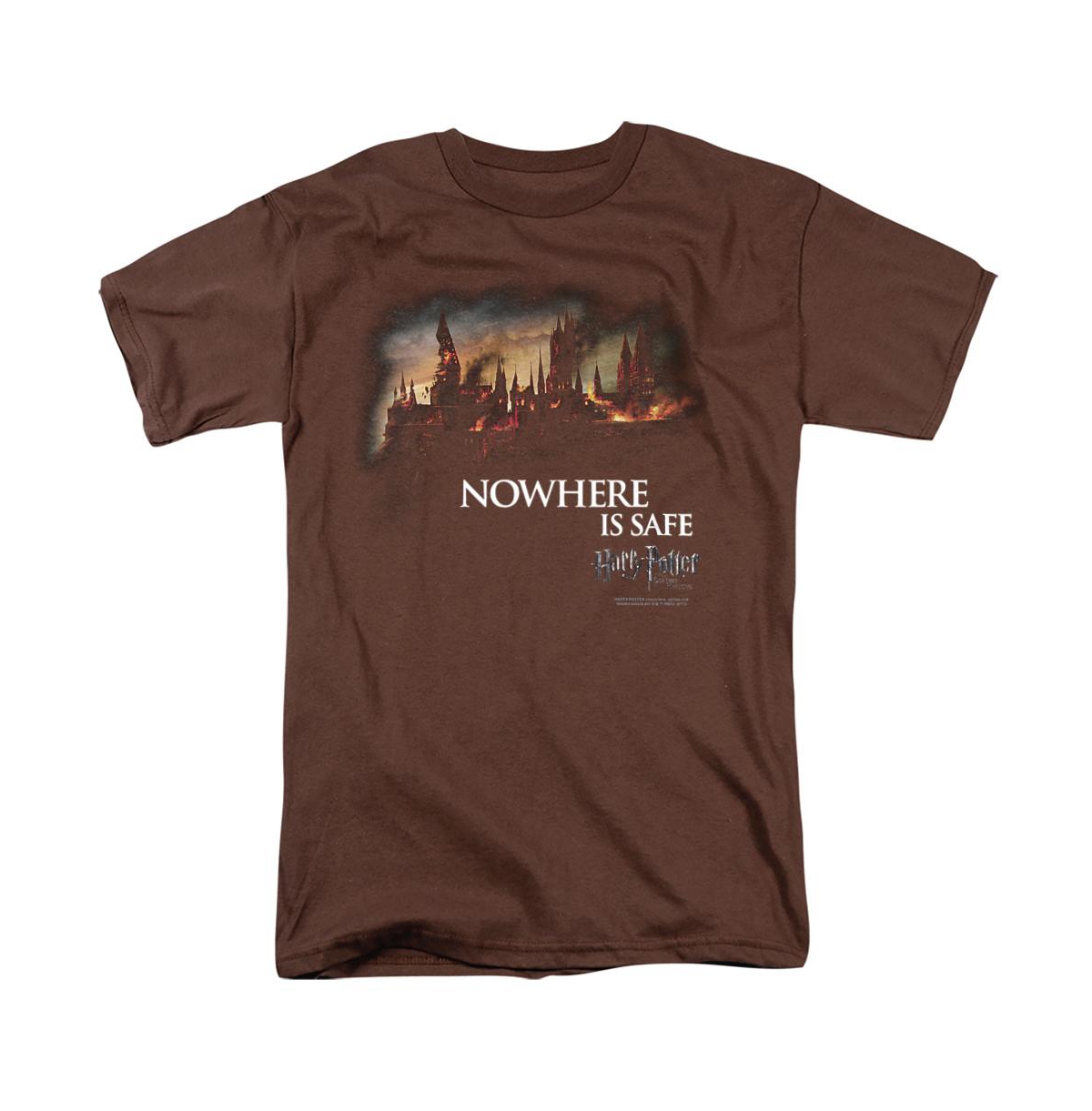 Click here for Harry Potter Mens Burning Hogwarts T-Shirt - Coffe... prices