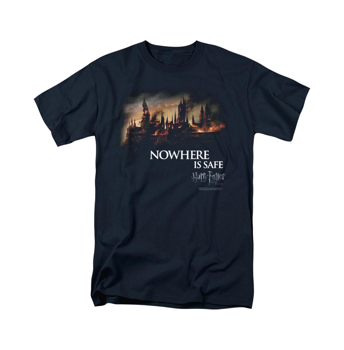 Click here for Harry Potter Mens Burning Hogwarts T-Shirt - Navy prices