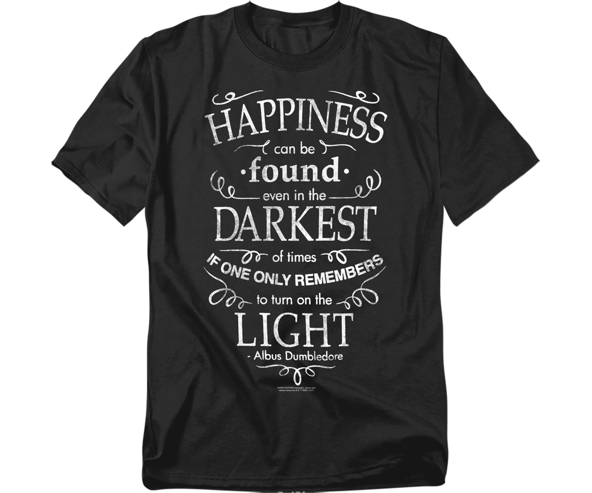 Click here for Harry Potter Mens Happiness T Shirt - Navy prices