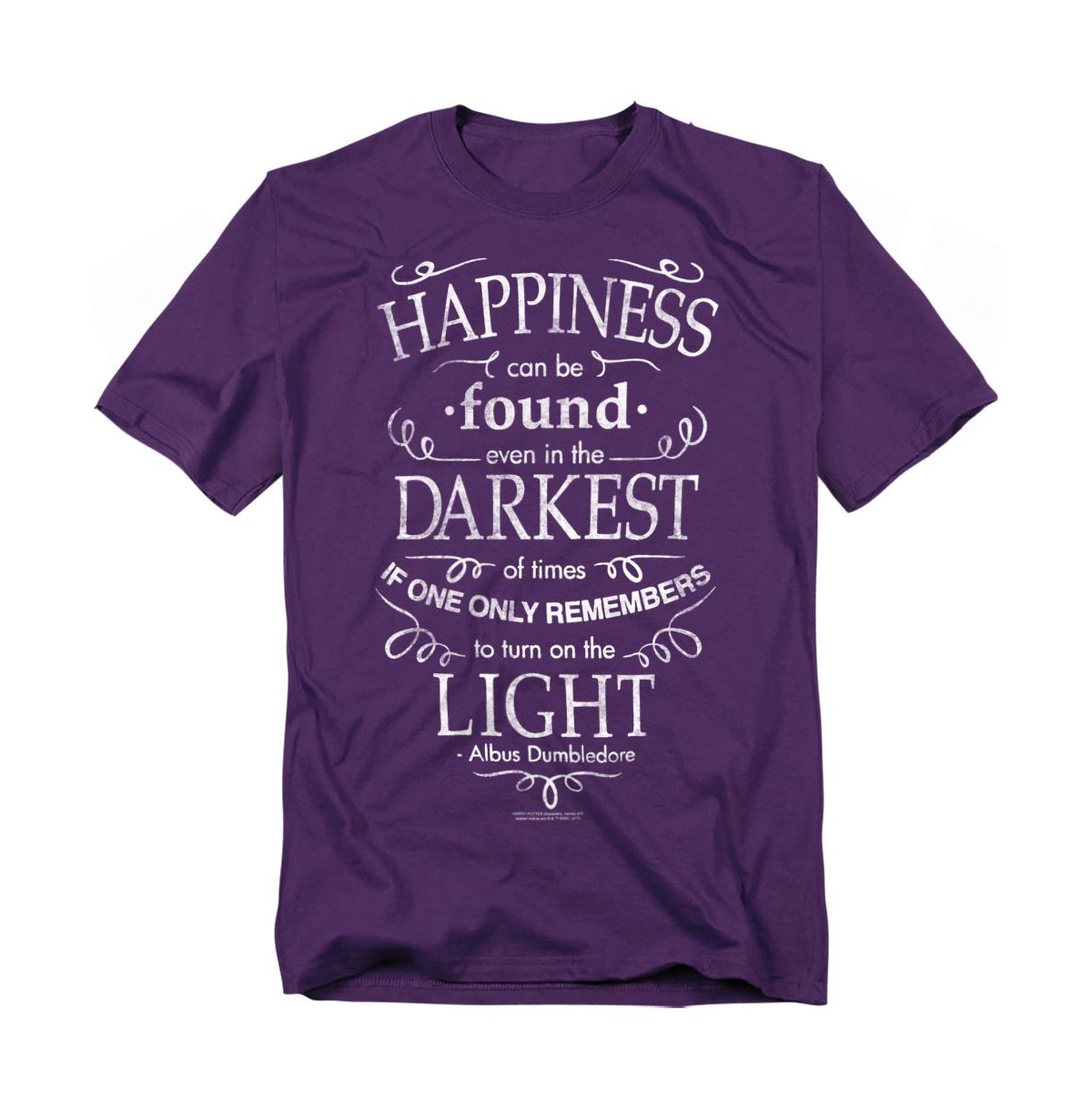 Click here for Harry Potter Mens Happiness T Shirt - Purple prices
