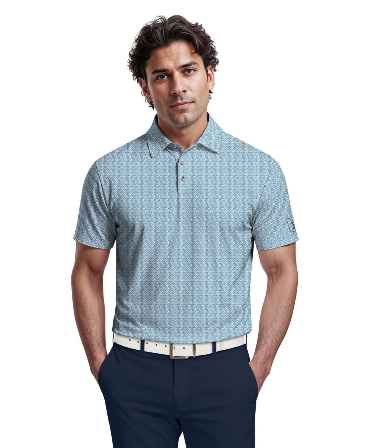 Click here for Pga Tour Mens Short-Sleeve Polo Shirt - Swim Cap prices