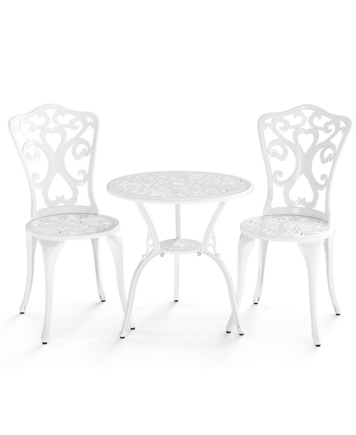 Click here for Sugift 3 Piece All Weather Cast Aluminum Bistro Ch... prices