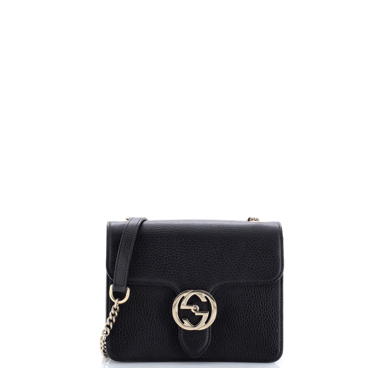 Click here for Pre-Owned Gucci Small Interlocking Shoulder Bag Le... prices
