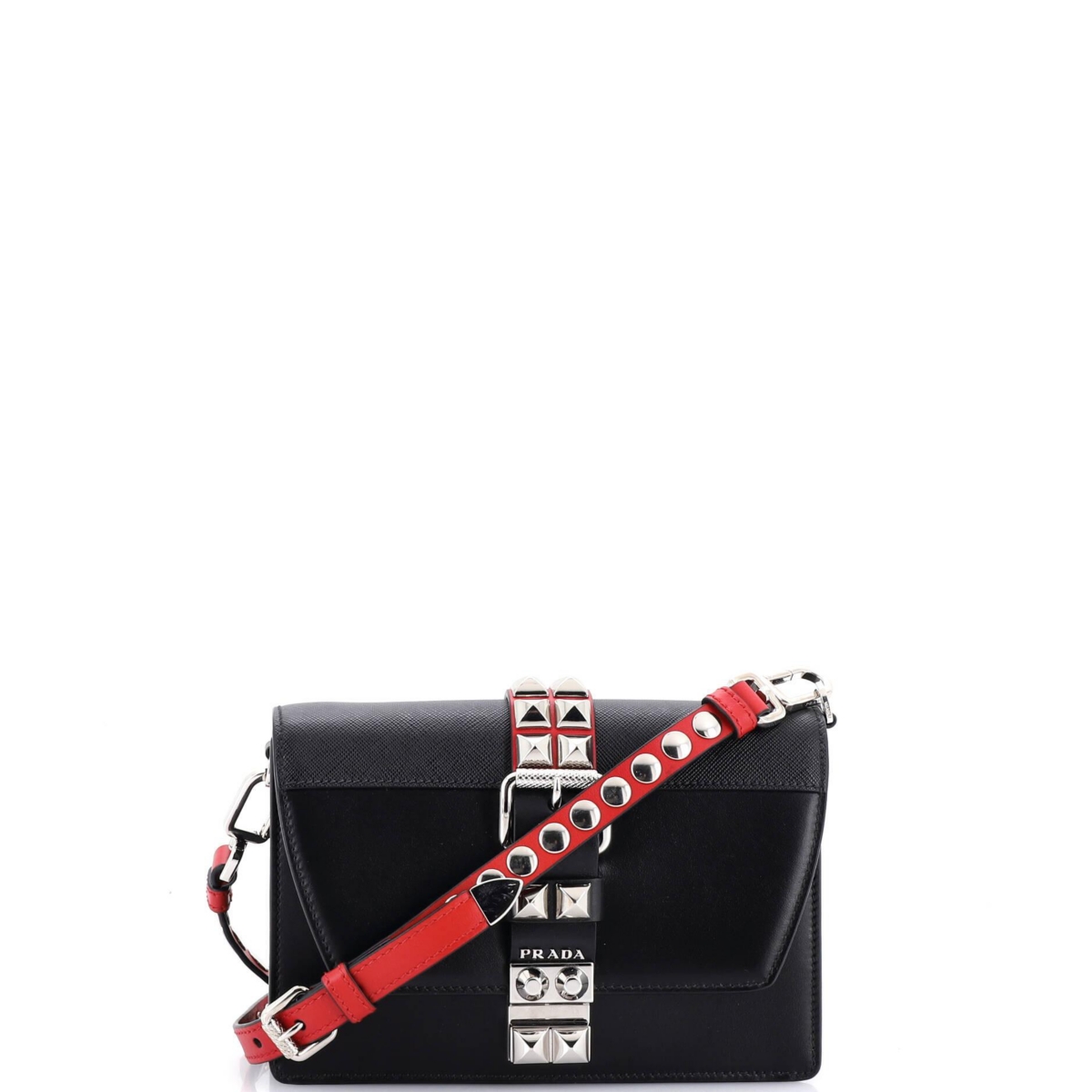 Click here for Pre-Owned Prada Small Elektra Shoulder Bag Studded... prices
