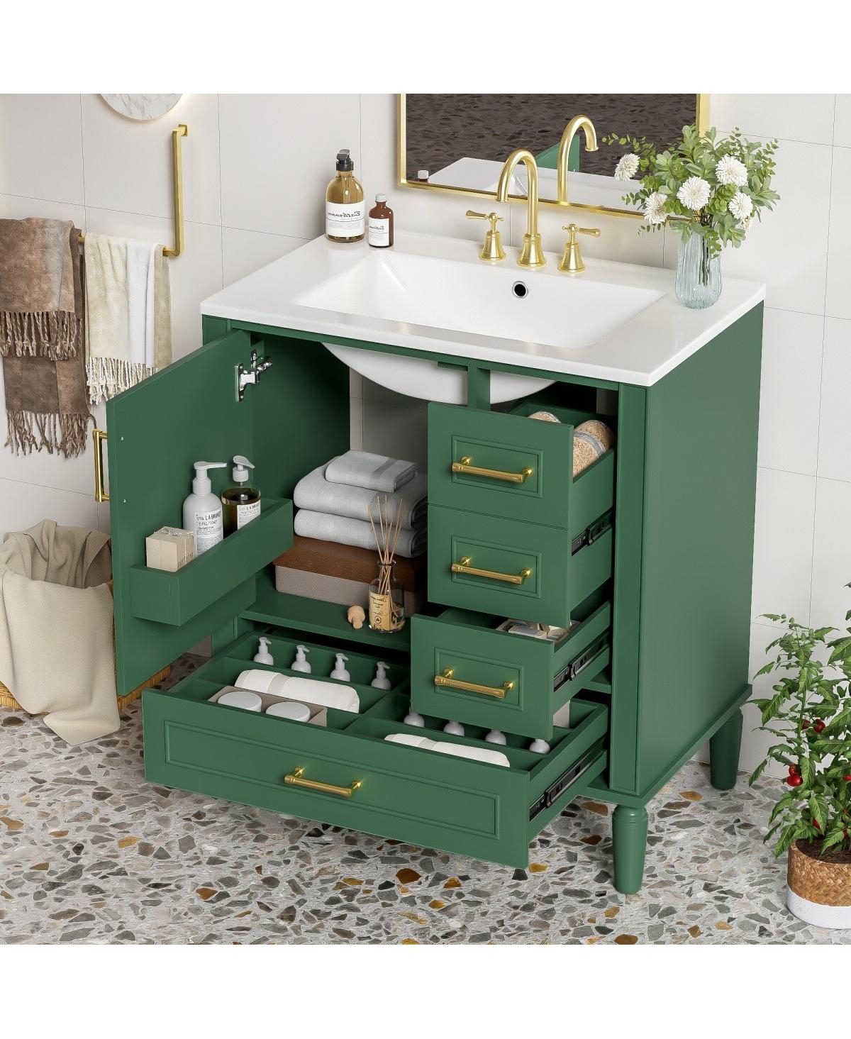 Click here for Sillysis Bathroom Vanity with Ceramic Sink  Solid... prices