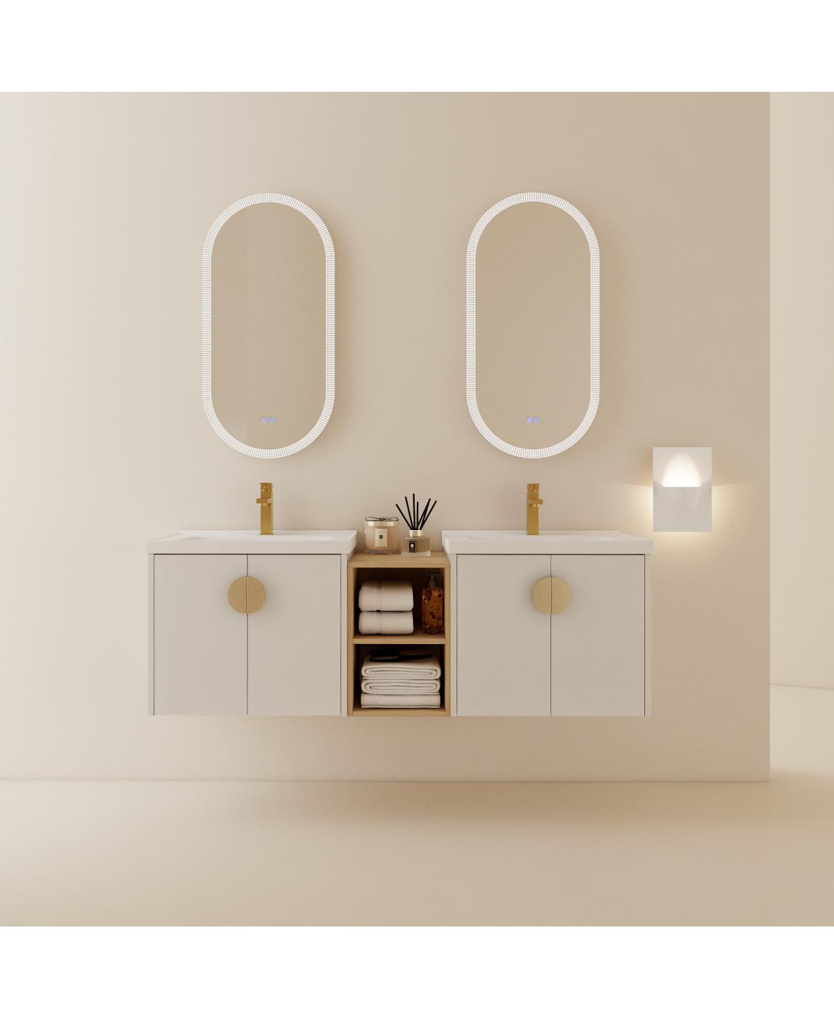 Click here for Sillysis Wall Mounted Bathroom Vanity with Ceramic... prices