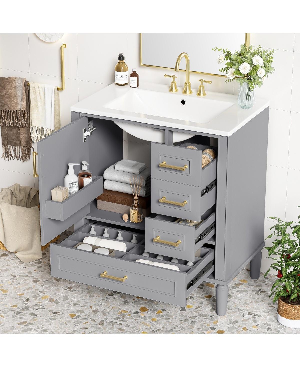 Click here for Sillysis Bathroom Vanity with Ceramic Sink  Solid... prices