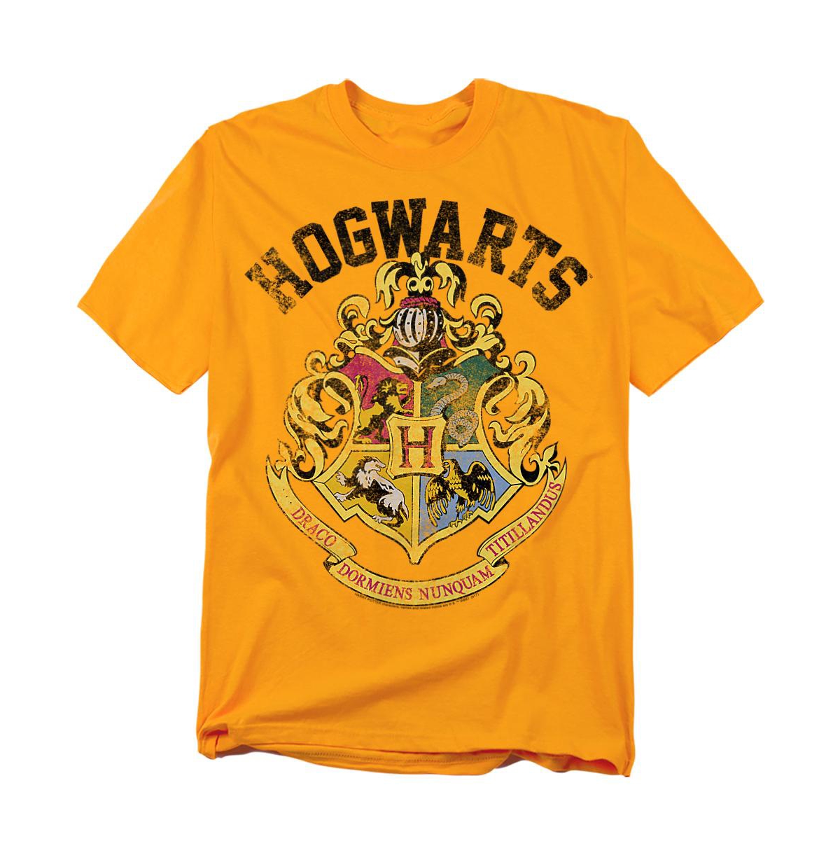 Click here for Harry Potter Mens Hogwarts Crest T-Shirt - Gold prices